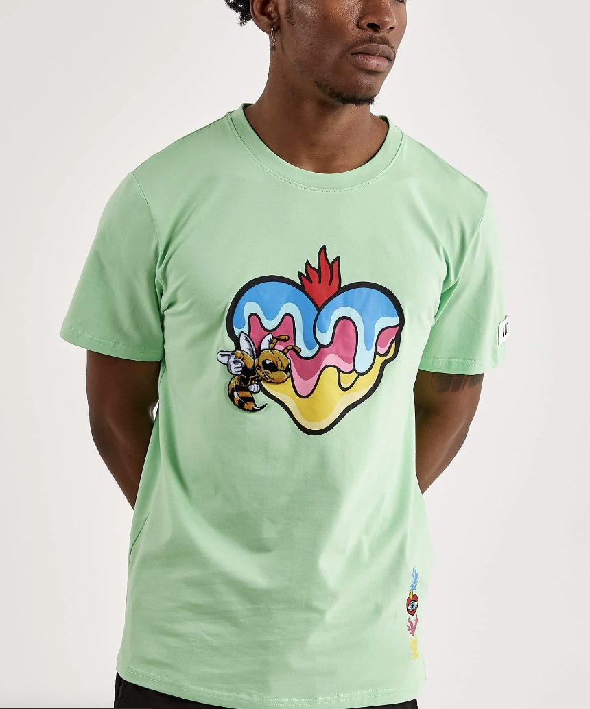 SNKR_TWITR on Twitter: "AD: Fifth Loop Dripping Heart Tee 'Light Green ...