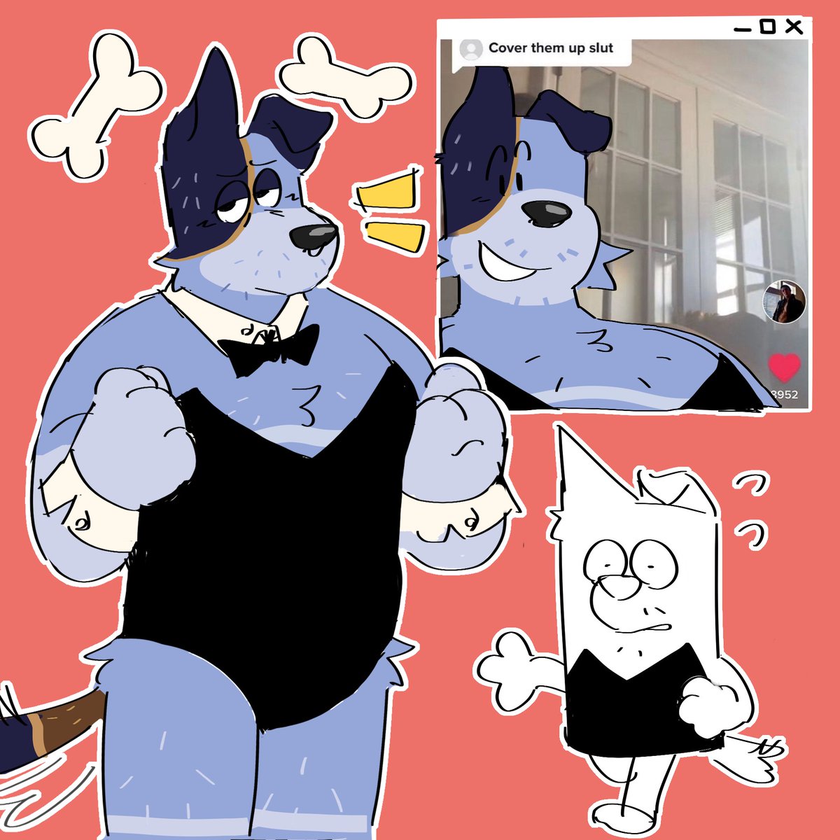 custardd ☆ on Twitter: "uncle stripe's new hobby (trixie loves it)"