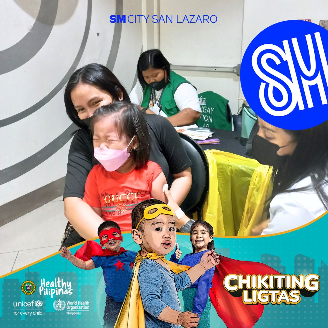 SM City San Lazaro on Twitter: "VACCINATION SAVES LIVES! 🤘 Join the DOH's Chikiting Ligtas here ...