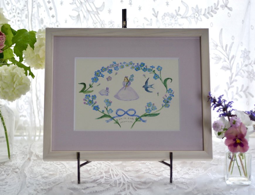 SERAPHIM on Twitter: "kin.iro.hitodeさんのステーショナリーと絵画。 柔らかな色彩*.｡.:*･゜ﾟ･* 本日も【秘密の花園】展の扉が開きました。 ご都合つき ...