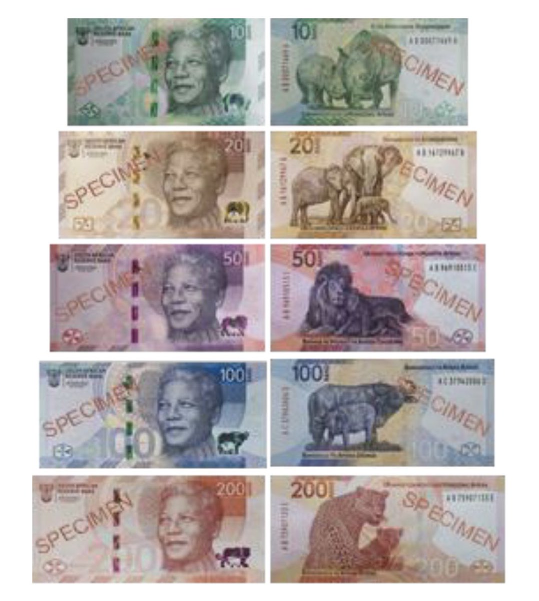 #Rand The Reserve Bank is introducing new designs for our bank notes ...
