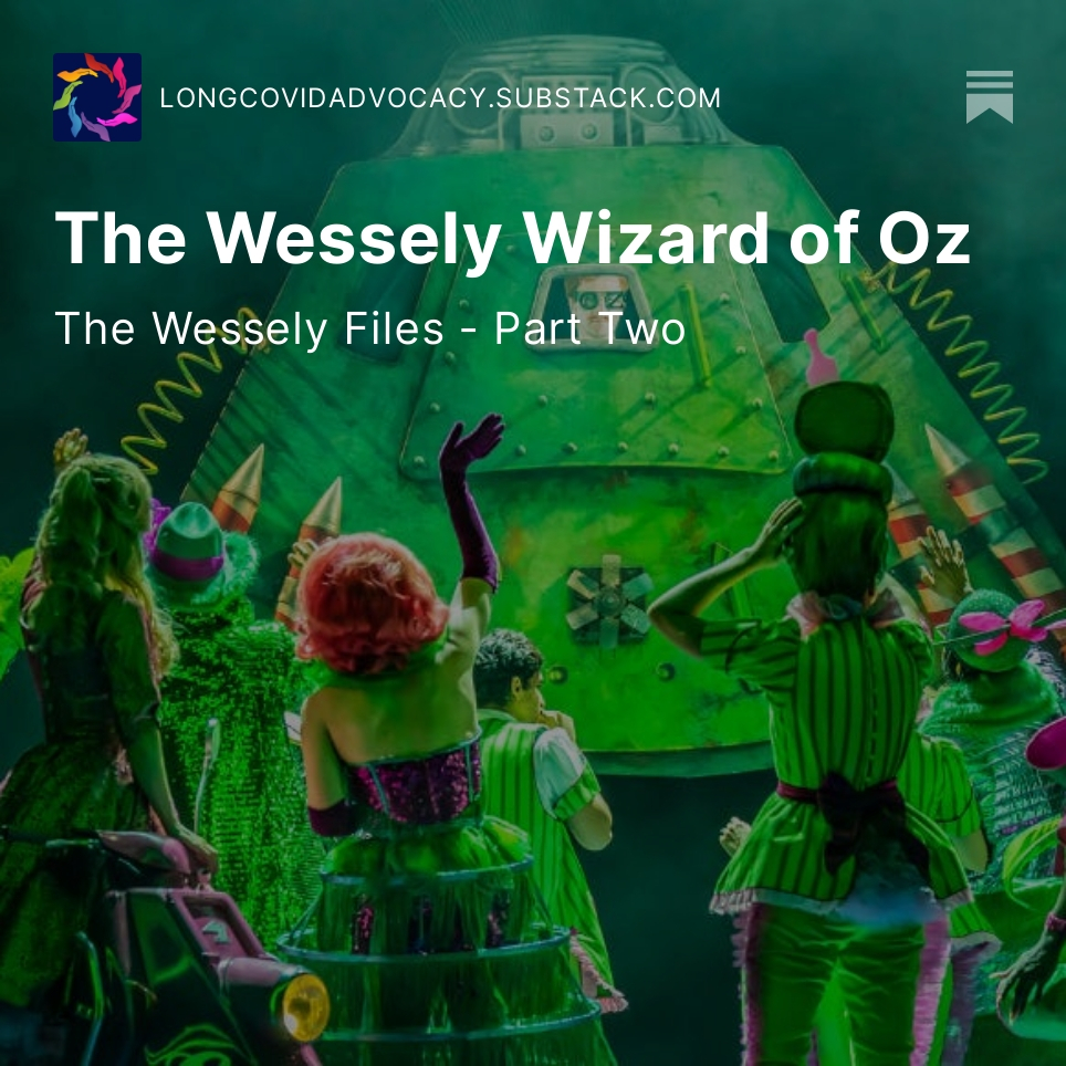 recovery&renewal on Twitter: "RT @LongCovidAdvoc: 🚀New Substack 'The Wessely Wizard of Oz' Part ...