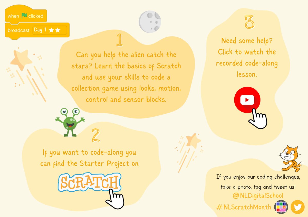 Digital Learning and Teaching NL on Twitter: "Day 1 - Join us for our first #NLScratchMonth ...