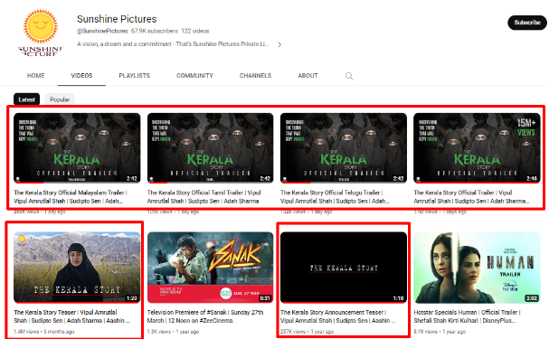 🚩अहम् ब्रहम् असमि 🇮🇳🔱 on Twitter: "RT @thehawkeyex: There are total six videos on Kerala Story ...