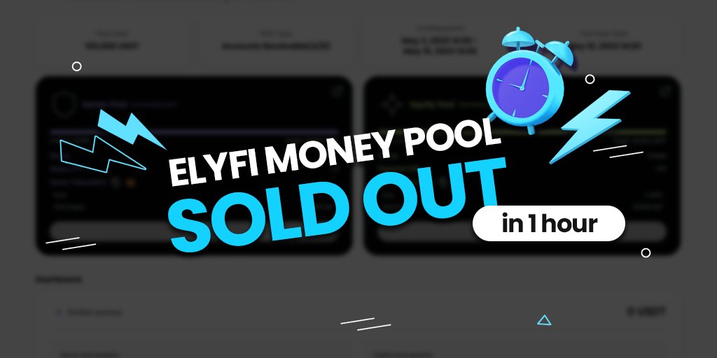 ELYSIA on Twitter: "1/2🎉ELYFI Money Pool Launched and Sold Out in 1 Hour!🚀 We're thrilled to ...