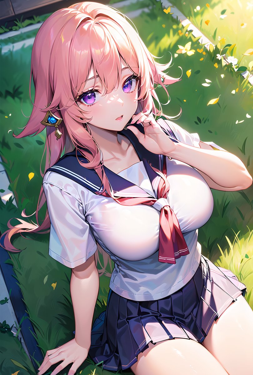 𝑫𝒂𝒊𝒍𝒚 𝑾𝒂𝒊𝒇𝒖𝒔 on Twitter: "Yae from Genshin Impact. 💗 Source:https://pixiv.net/en/artworks ...