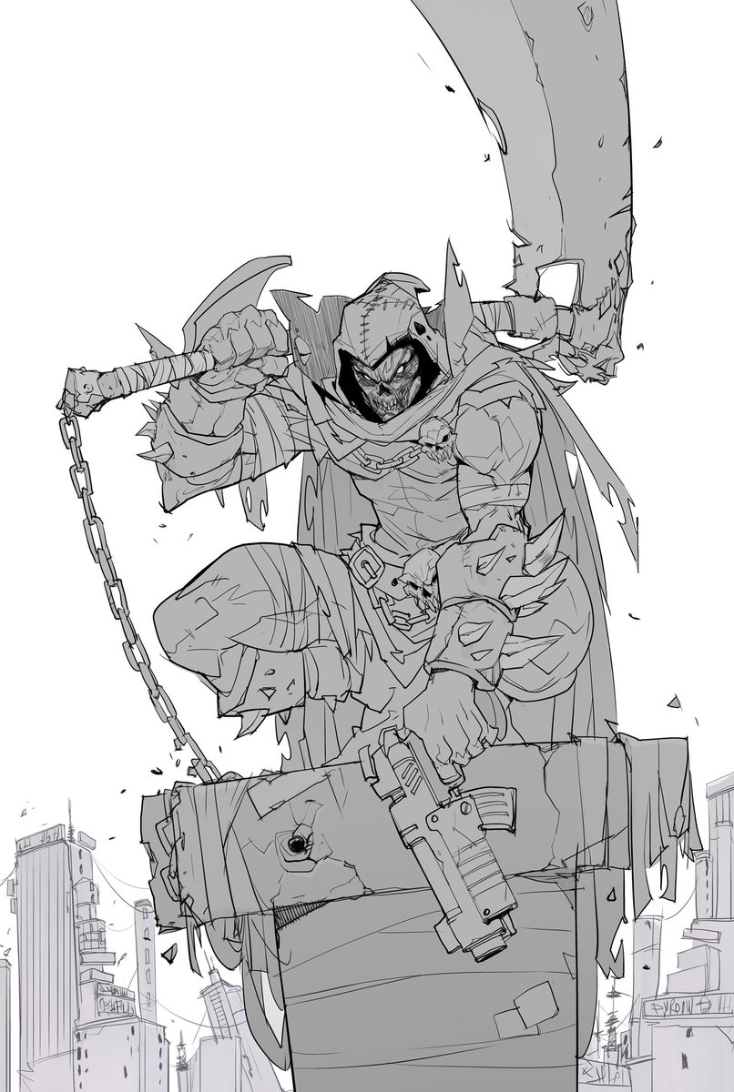 Daily Spawn Archive on Twitter: "From sketch to final cover. The cover of Spawn #275. Art by ...