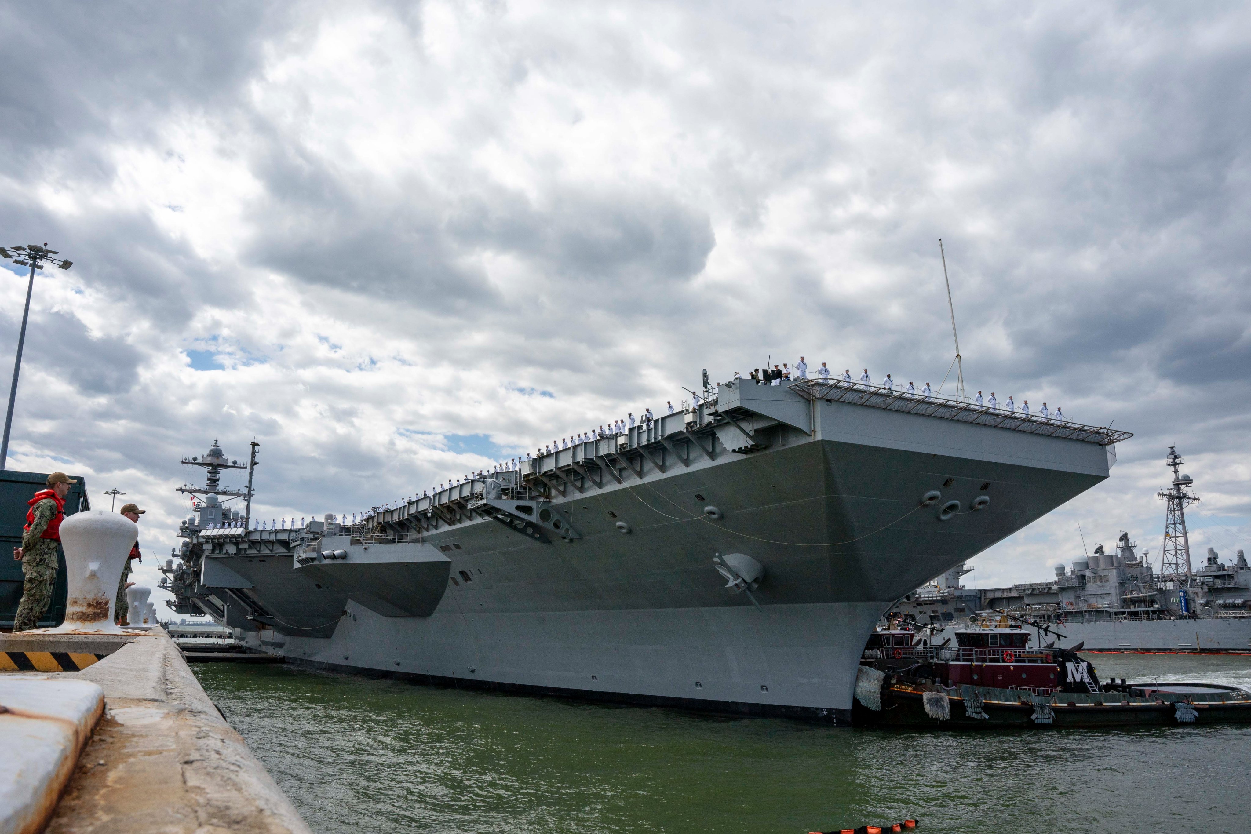 NATO JFC Norfolk on Twitter: "The @USNavy first-in-class aircraft carrier USS Gerald R. Ford ...