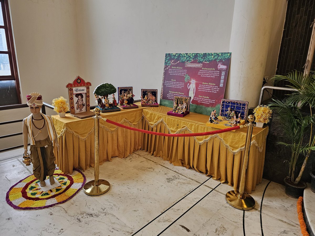 We had the Ashrama/Gurukula theme for Son's #Upanayana today. Also had ...