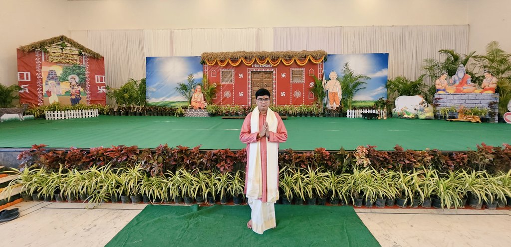 We had the Ashrama/Gurukula theme for Son's #Upanayana today. Also had ...