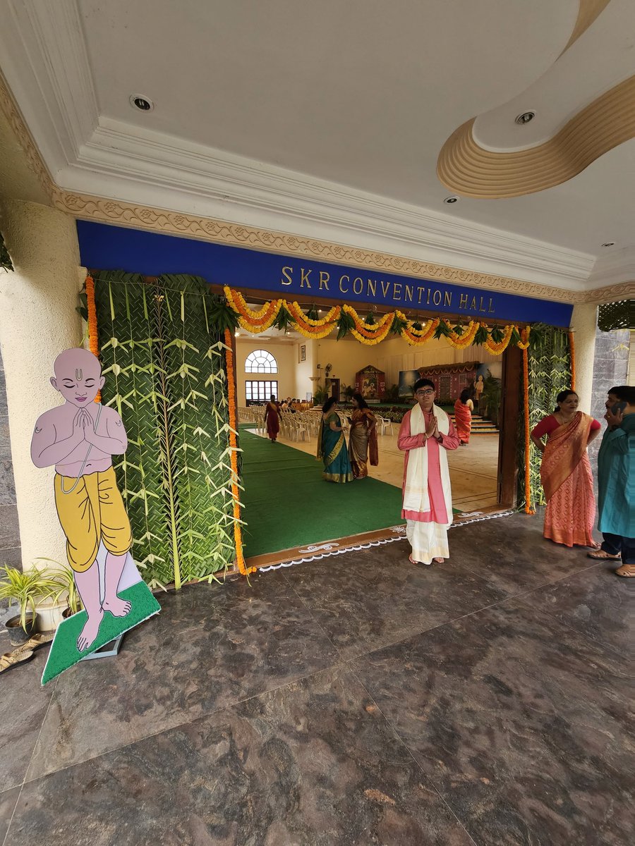 We had the Ashrama/Gurukula theme for Son's #Upanayana today. Also had ...