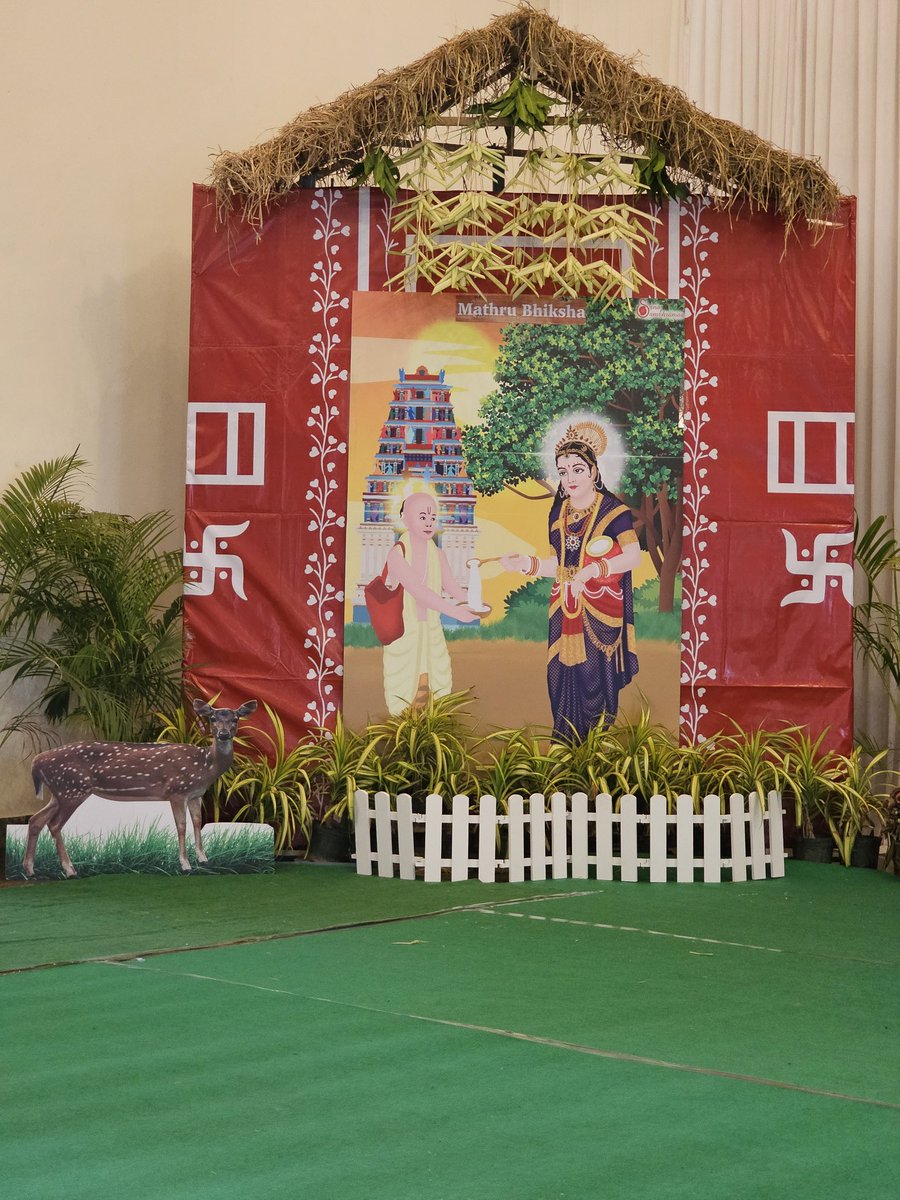 We had the Ashrama/Gurukula theme for Son's #Upanayana today. Also had ...