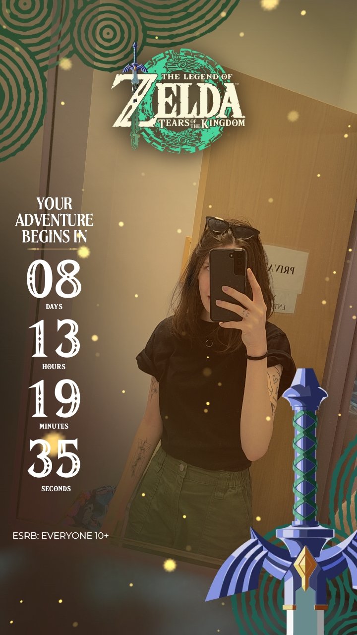 lily on Twitter: "THERE'S A TOTK COUNTDOWN FILTER ON SNAPCHAT + IT HAS THE TOTK MUSIC https://t ...