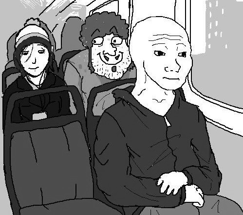 Truecel Trait: On public transport, people forced to sit next to you ...