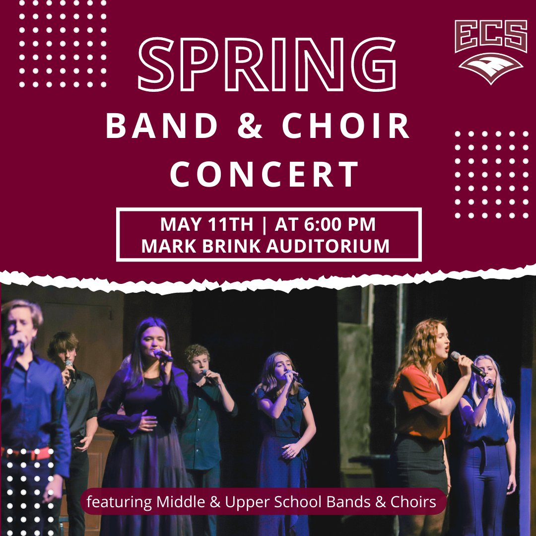 ECS on Twitter: "Don't miss our upcoming Spring Band & Choir Concert ...