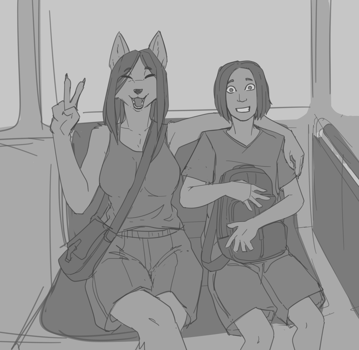 in the bus Hey! I'm having some stress and burnout rn, that's why no ...