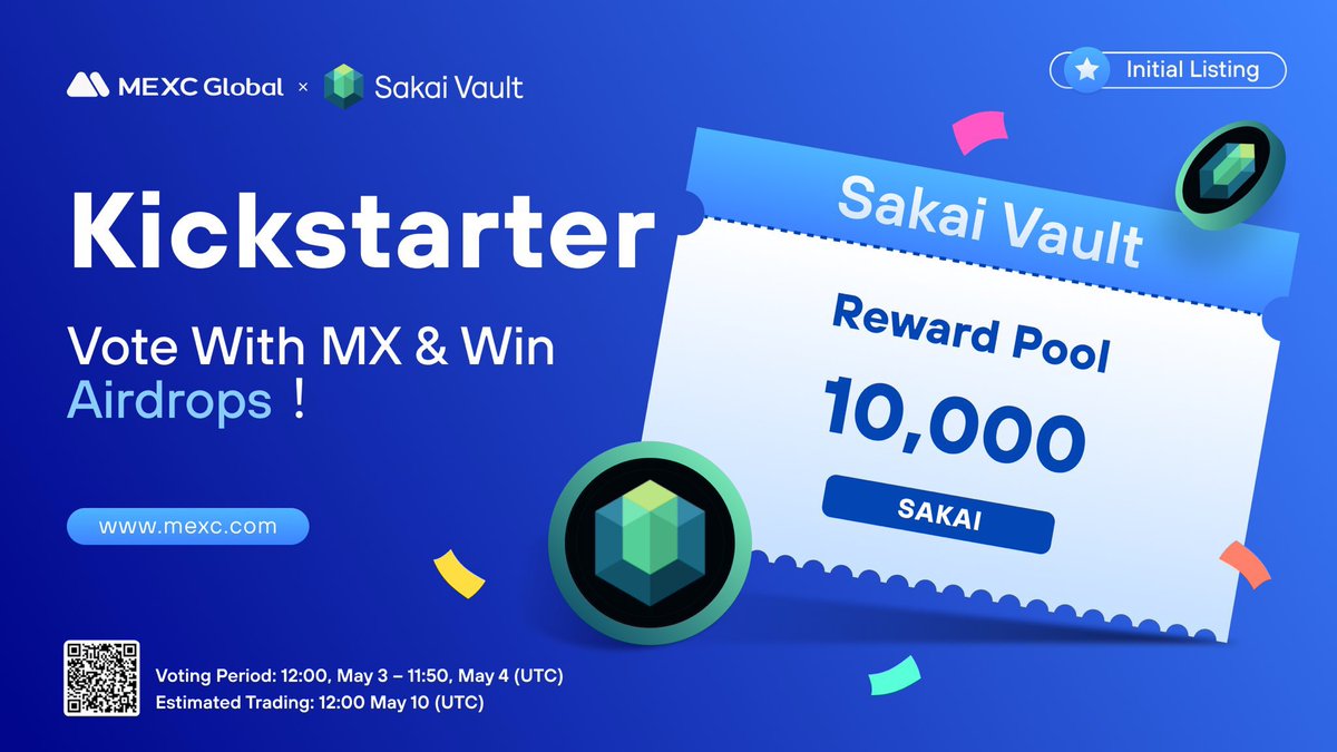 MEXC Global on Twitter: "The @SakaiVault Kickstarter is coming to #MEXC! 🗳️Vote with $MX to ...