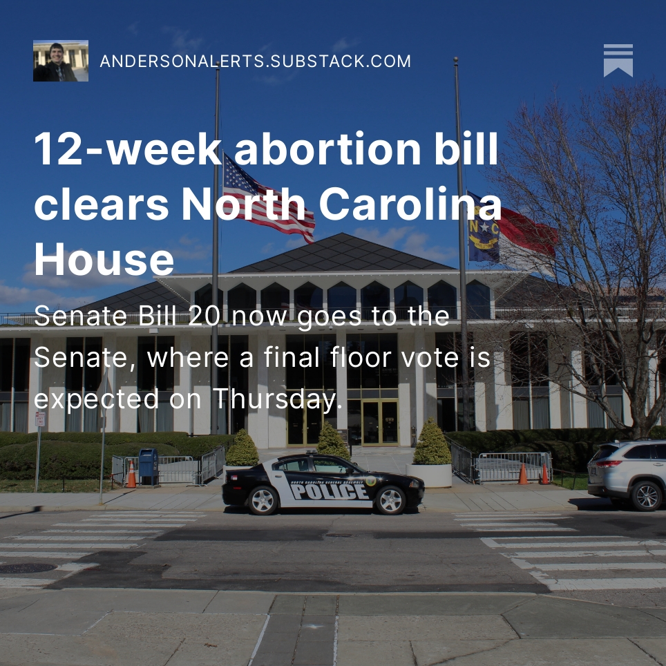 Bryan Anderson on Twitter: "READ MORE --> https://andersonalerts.substack.com/p/12-week-abortion ...