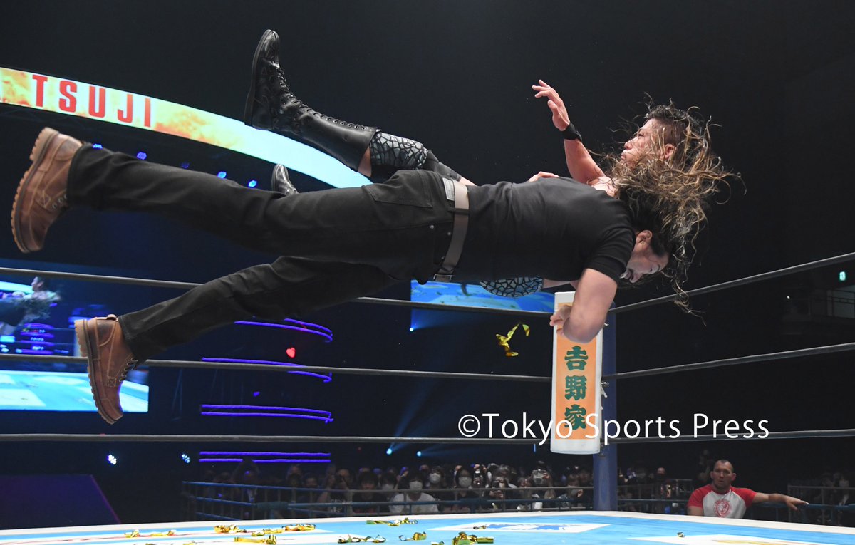 東スポ 写真部 on Twitter: "【新日本】凱旋帰国即IWGP世界王座挑戦表明の辻陽太はLIJに加入か 「俺が面白くしてやるよ」｜東スポWEB #njDONTAKU #njpw # ...