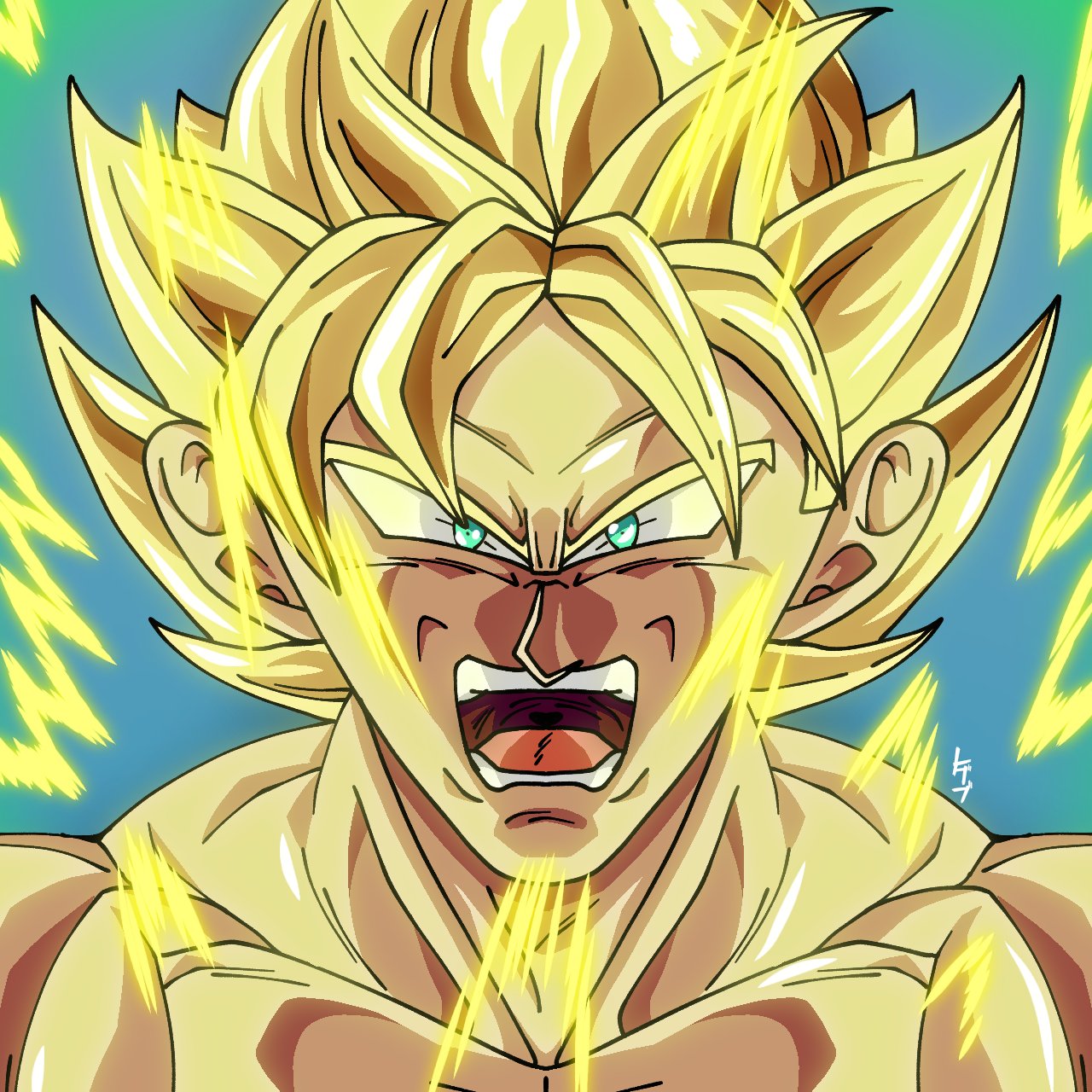 Goku Angry Face