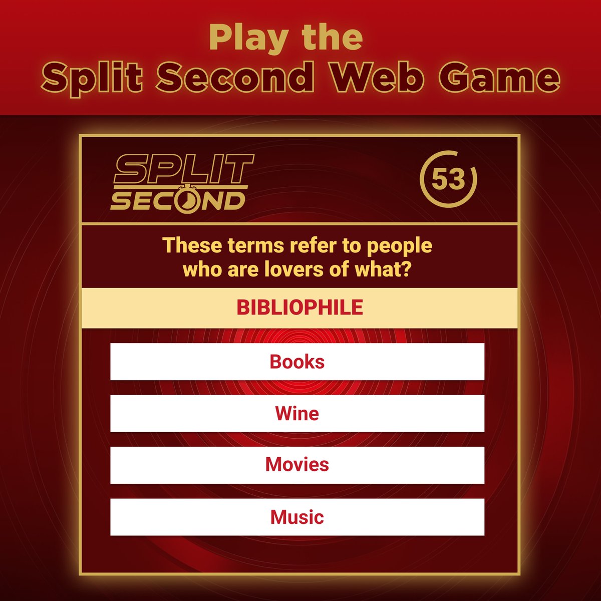 Game Show Network on Twitter: "Think you can answer these in a split second? Head on over to the ...