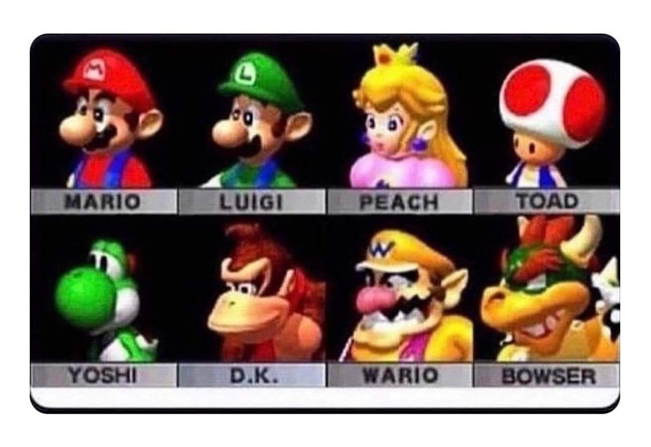 Mario Kart Characters N64