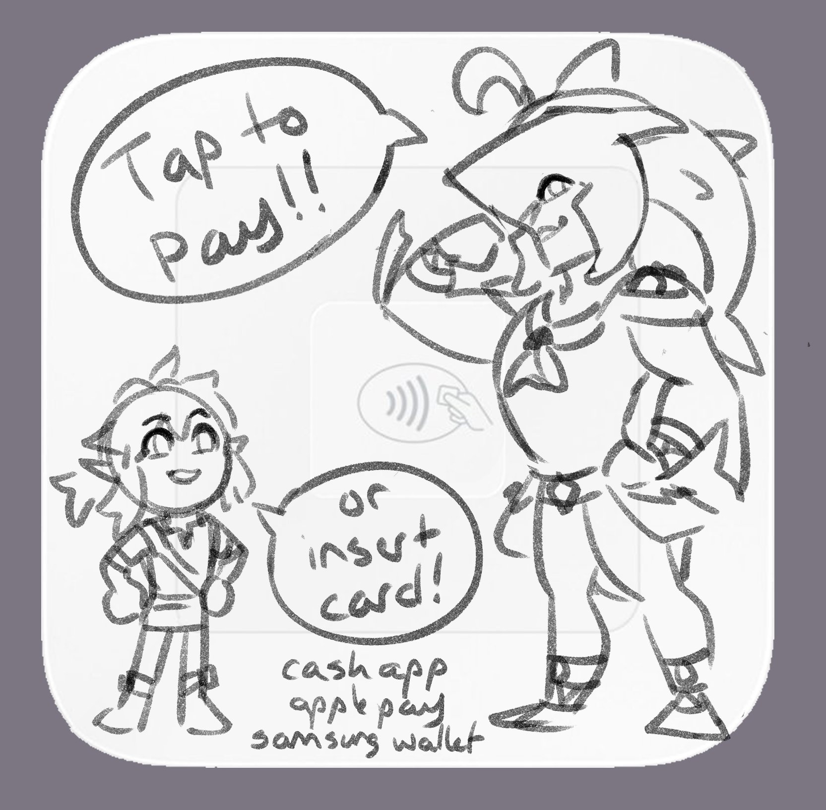 Square Card Reader Sticker