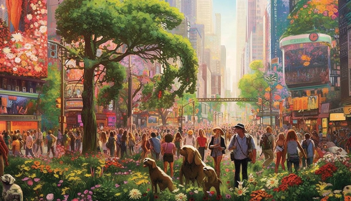 AI-generated street transformations on Twitter: "Times Square (NYC)"