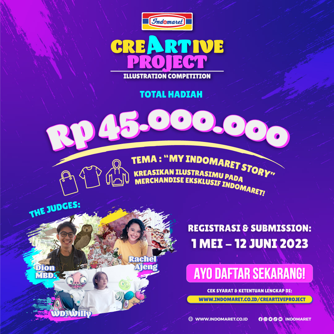 Indomaret on Twitter: "Yuk ikutan Indomaret CreARTive Project Illustration Competition dan ...