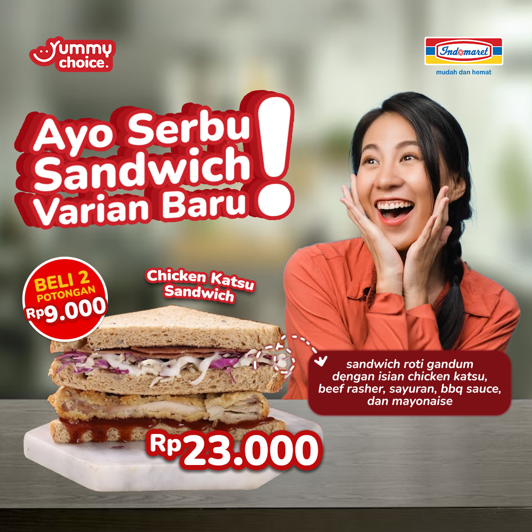 Indomaret on Twitter: "🔥Ayo Serbu Sandwich Varian Baru🔥 Sandwich Yummy Choice hadir dengan rasa ...