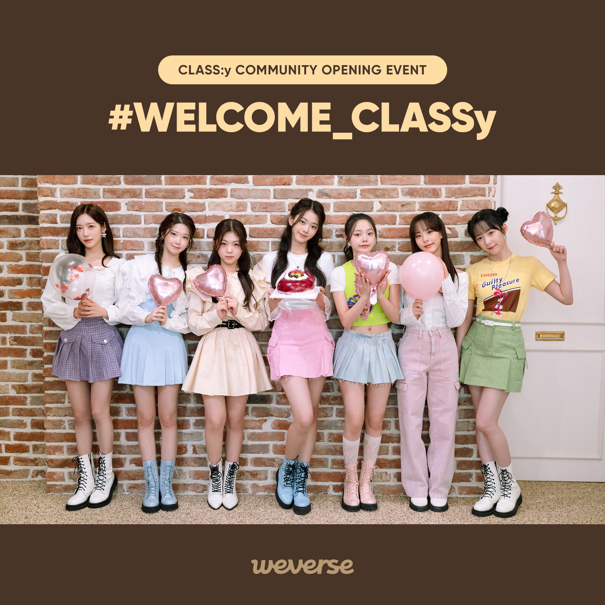 Weverse on Twitter: "📣 클라씨 위버스 커뮤니티 오픈 기념 이벤트 #클라씨 에게 전하는 반가운 환영 인사를 #WELCOME_CLASSy 해시태그와 함께 ...