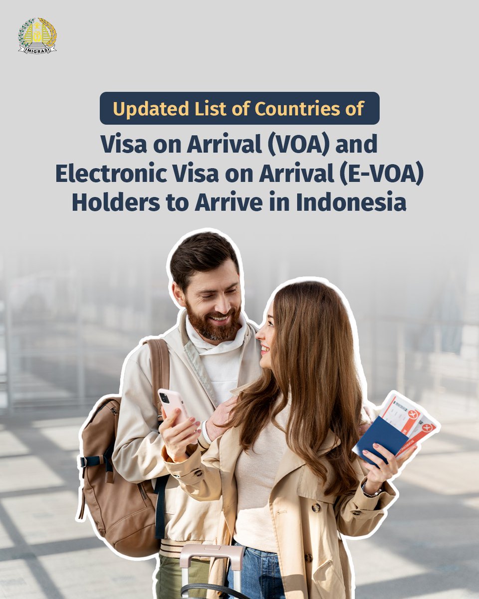 Ditjen Imigrasi on Twitter: "There is updated list of countries of VoA an e-VoA holders to ...