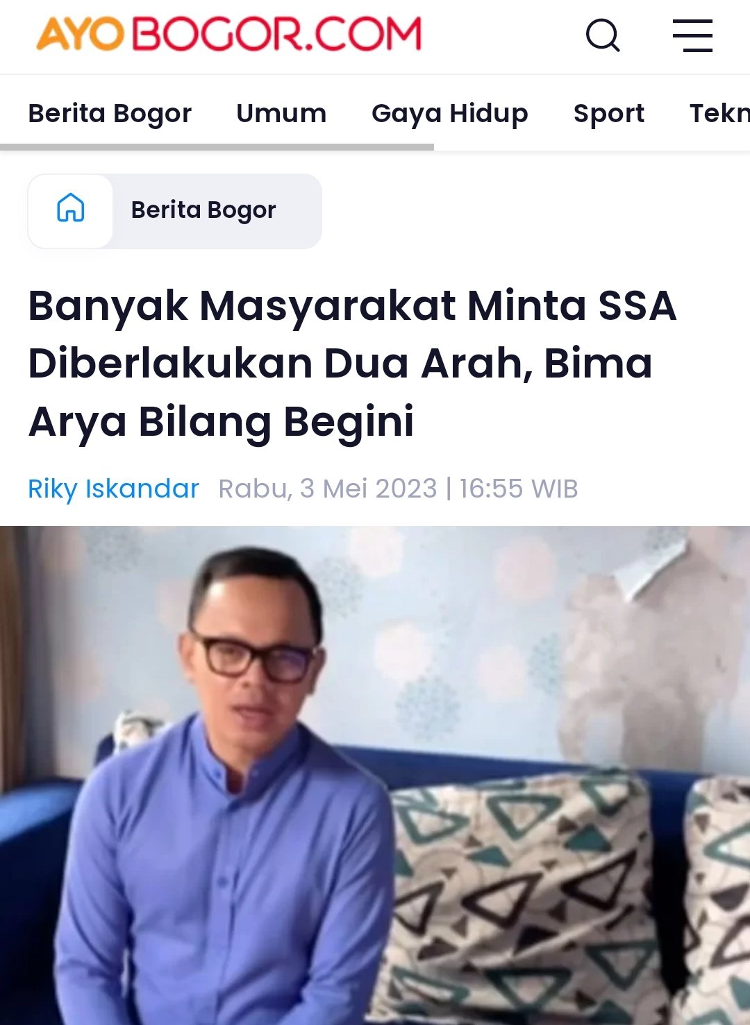 txtdaribogor on Twitter: "Menurut Bima Arya, hal ini sulit diterapkan karena berdasarkan kajian ...