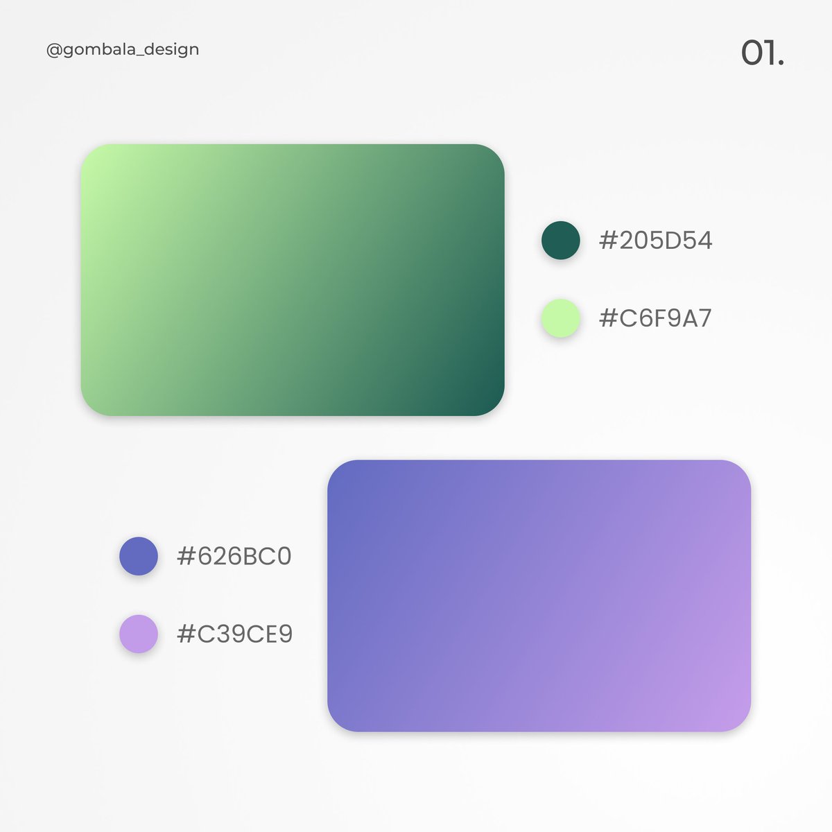 6 MODERN gradients for your projects 👇 Thread 🧵 - Thread from Adrian ...