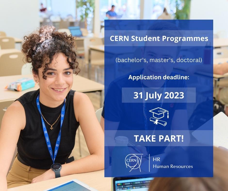 CERN Careers on Twitter: "CERN is welcoming applications from students to join our internship ...