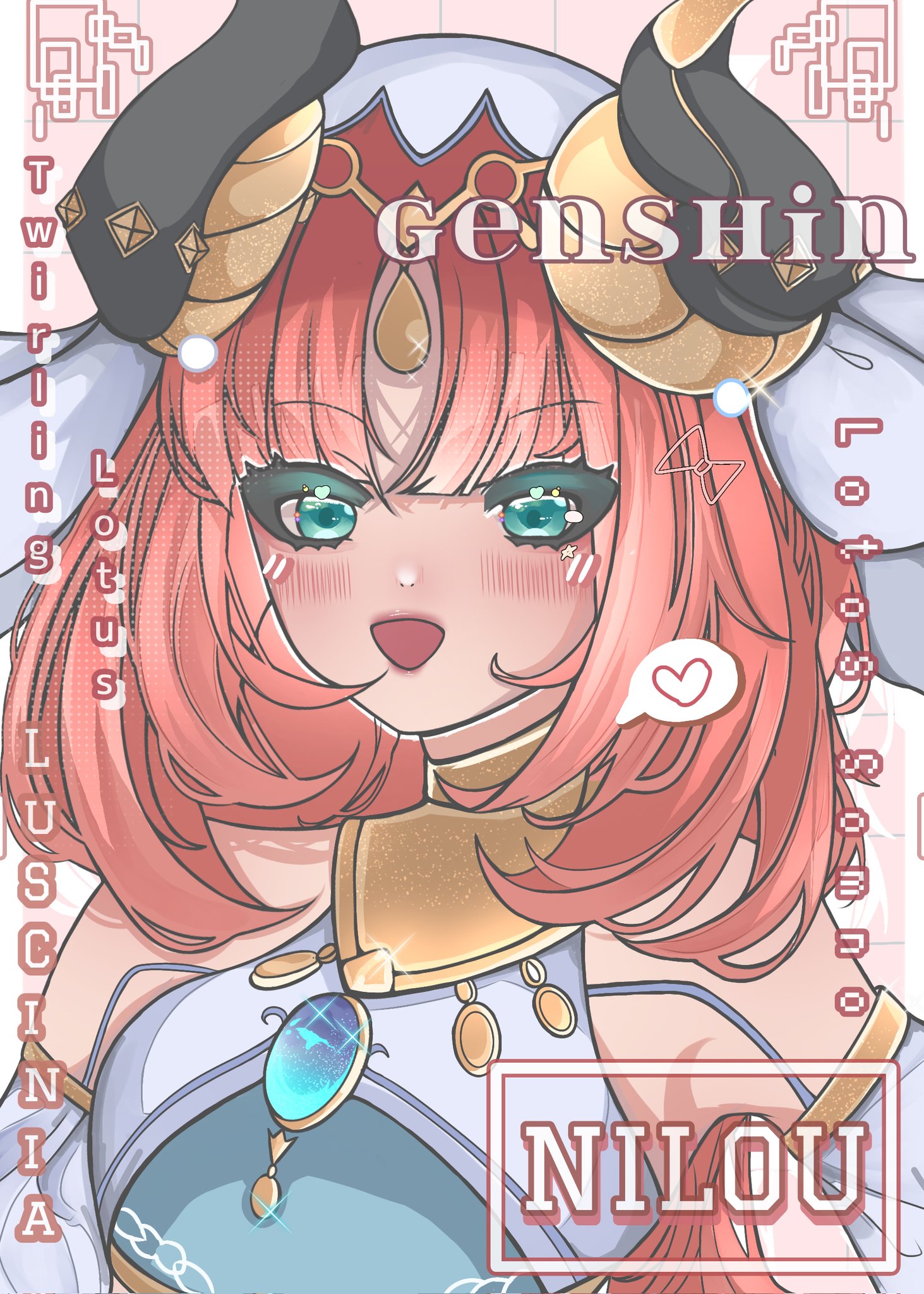 Luscinia•Commission on Twitter: "Nilou From Genshin Impact! ♡~• Planning to Make Another Fan Art ...