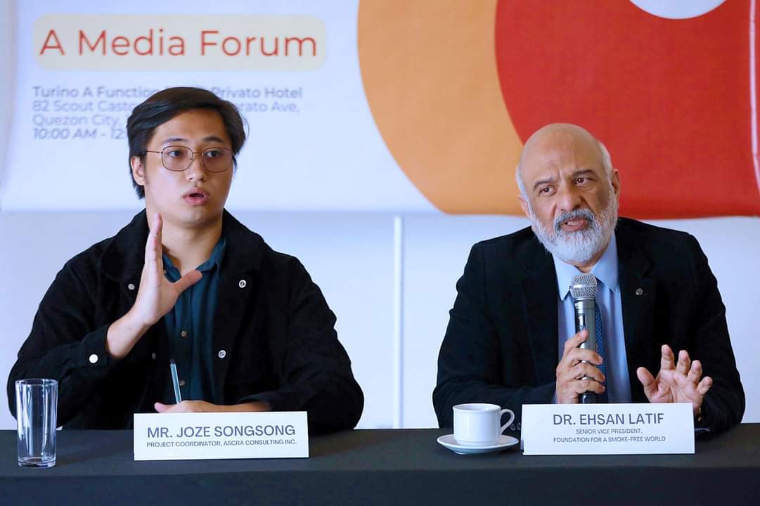 Philippine News Agency on Twitter: "LOOK: Sr. Vice President of Foundation for a Smoke-free ...