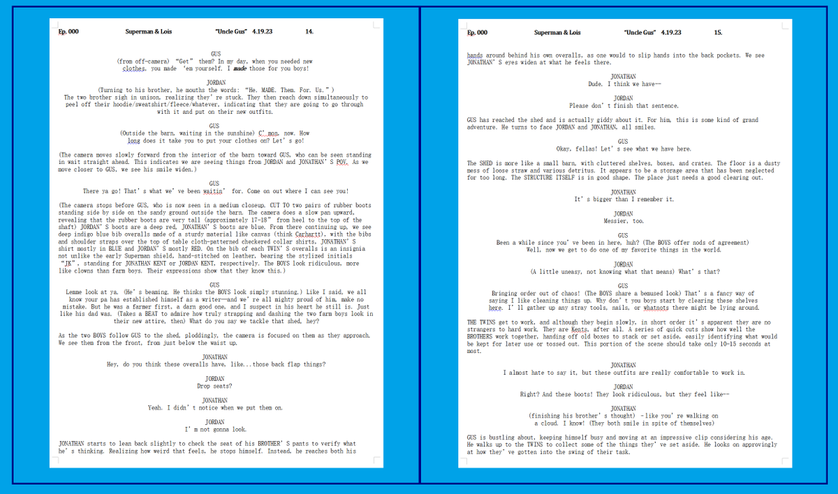 Brian Douglas Ahern on Twitter: "Almost forgot to include a sample of the script! Whoopsie ...