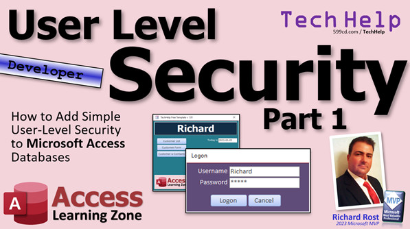 Access Learning Zone On Twitter How To Add Simple User Level Security To Microsoft Access