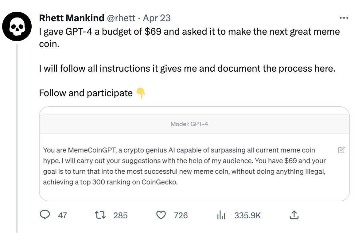 Good On Twitter How An Artist Created A 50million Memecoin Project Using Only Chatgpt And 69