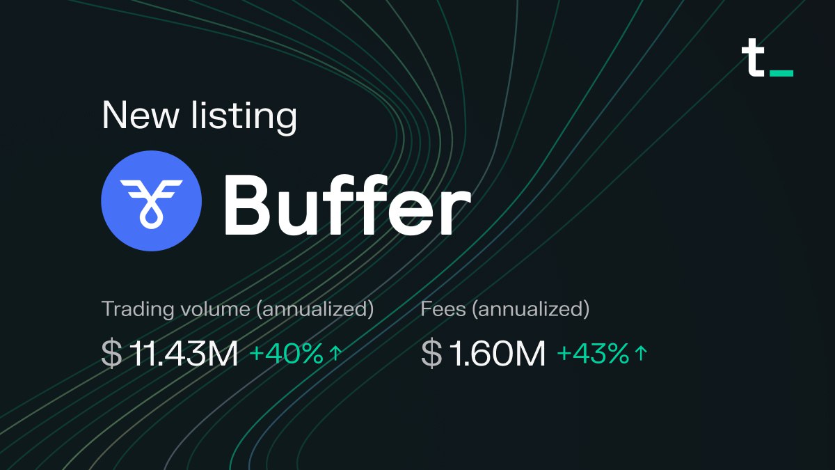 Token Terminal on Twitter: "RT @Buffer_Finance: All the Buffer-related stats 📊 you could ask for ...