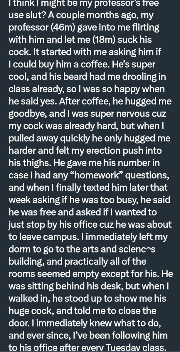Pervconfession On Twitter He Became His Profs Slut
