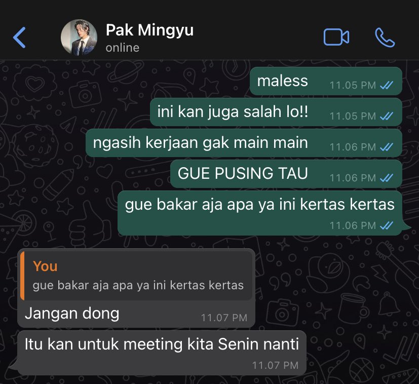 wonyu on Twitter: "RT @loovepetals: Gyuseok few tweets au — from Mr. Kim & Secretary Lee universe."