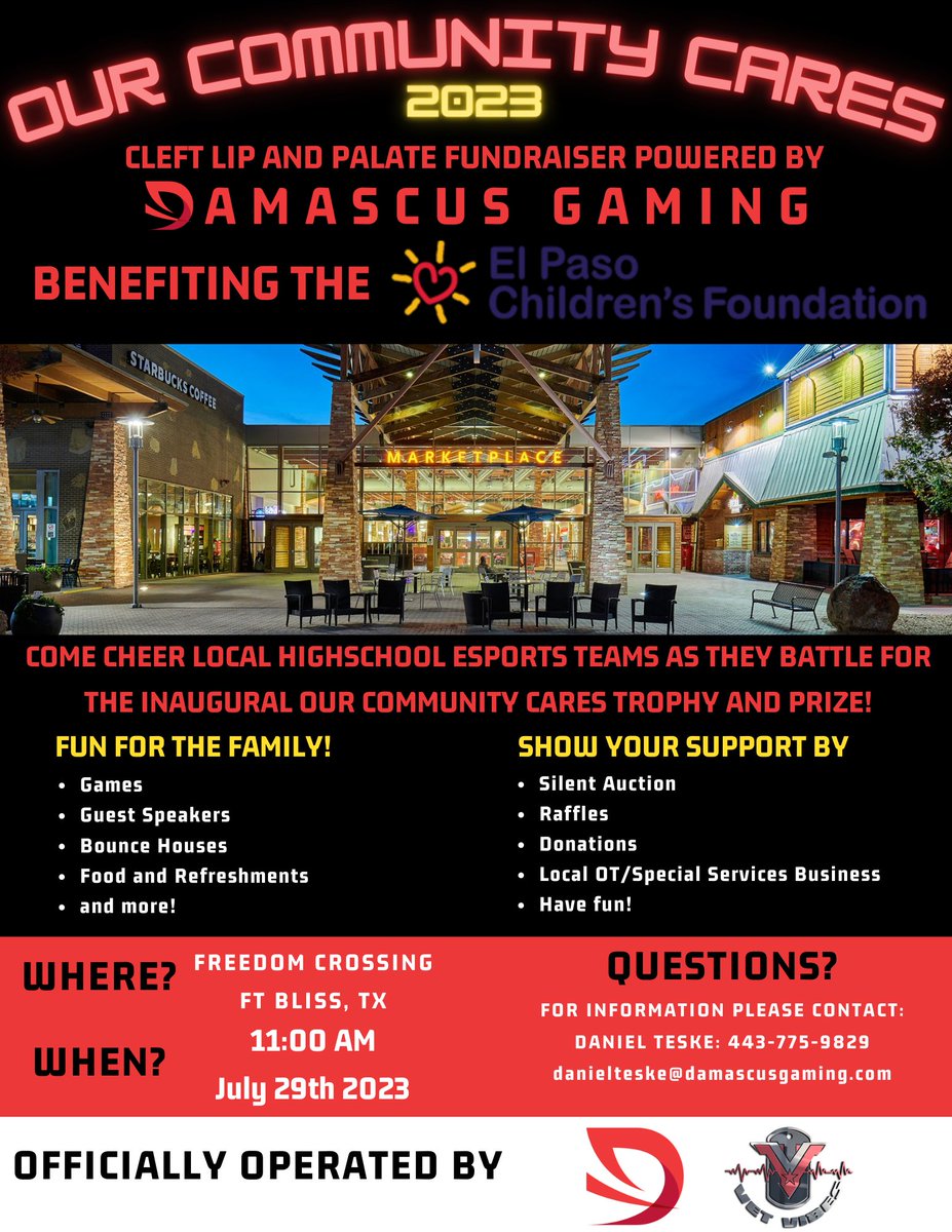 Damascus Gaming on Twitter: "ATTENTION! Damascus Gaming is hosting the first Our Community Cares ...