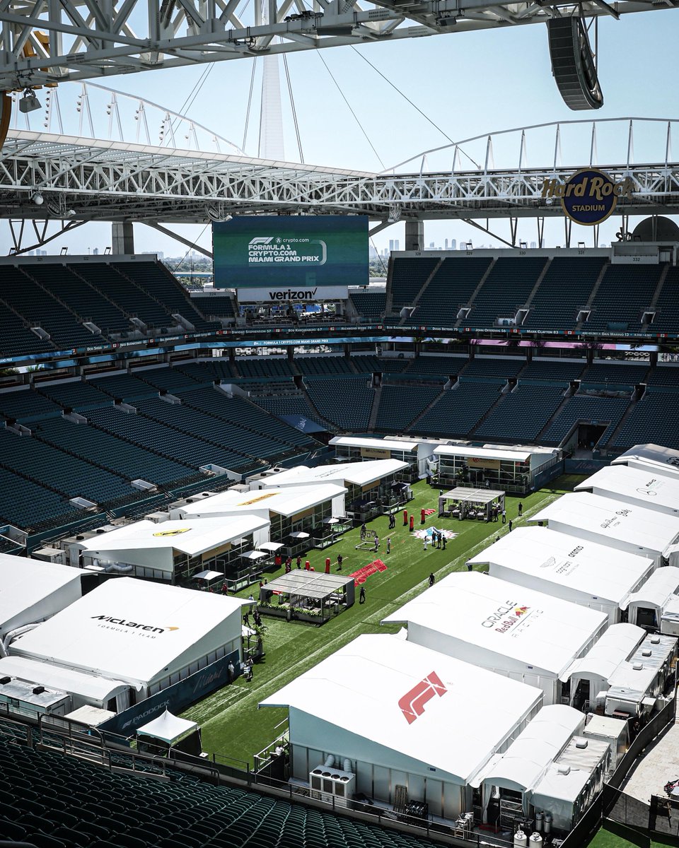 F1 Grid on Twitter: "RT @ESPNF1: The Paddock in Miami this year is inside the Hard Rock Stadium ...