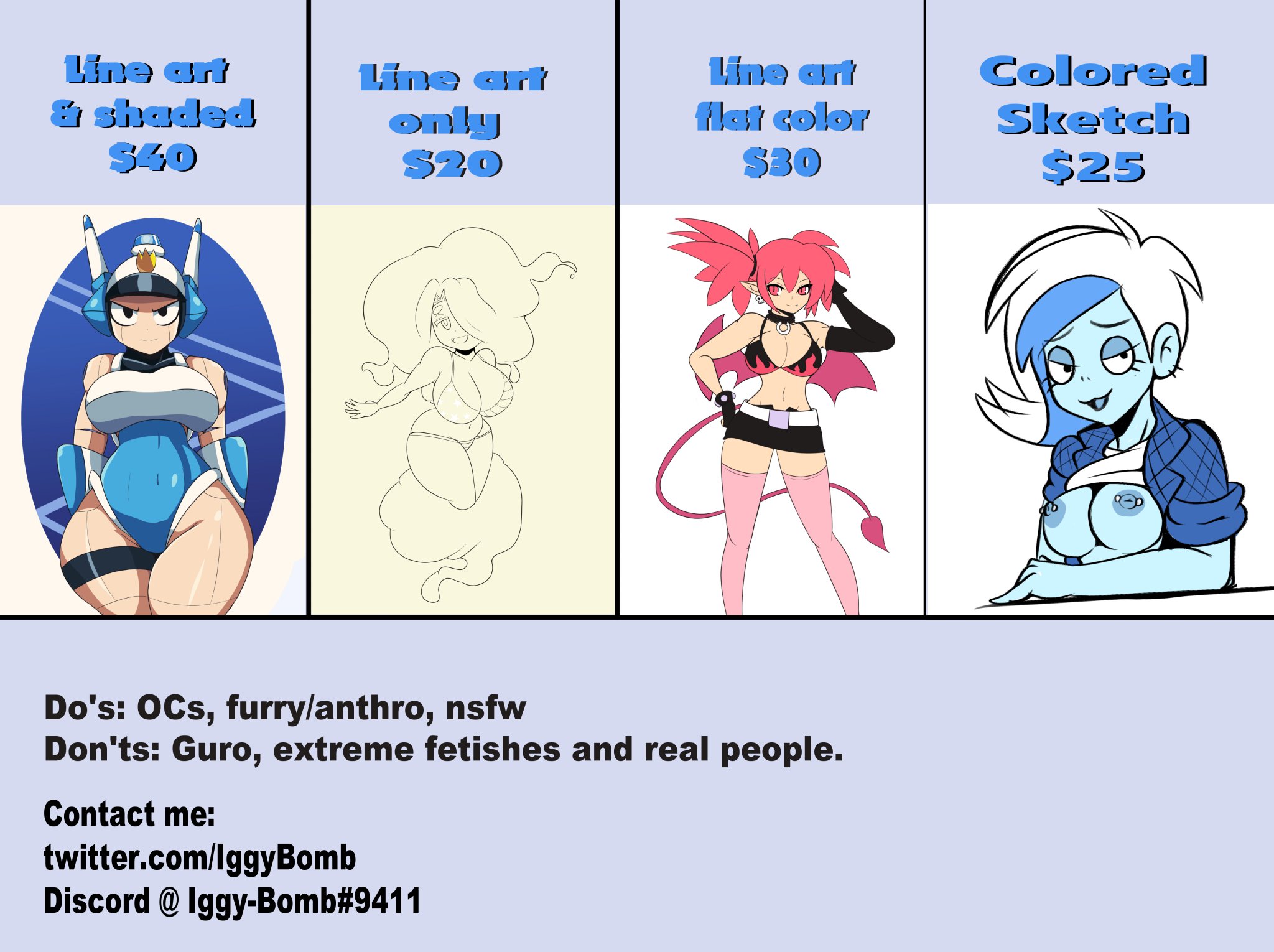 Iggy-Bomb (comms open) 2/3 on Twitter: "Well I guess Im going to try to do some comms now. Im ...