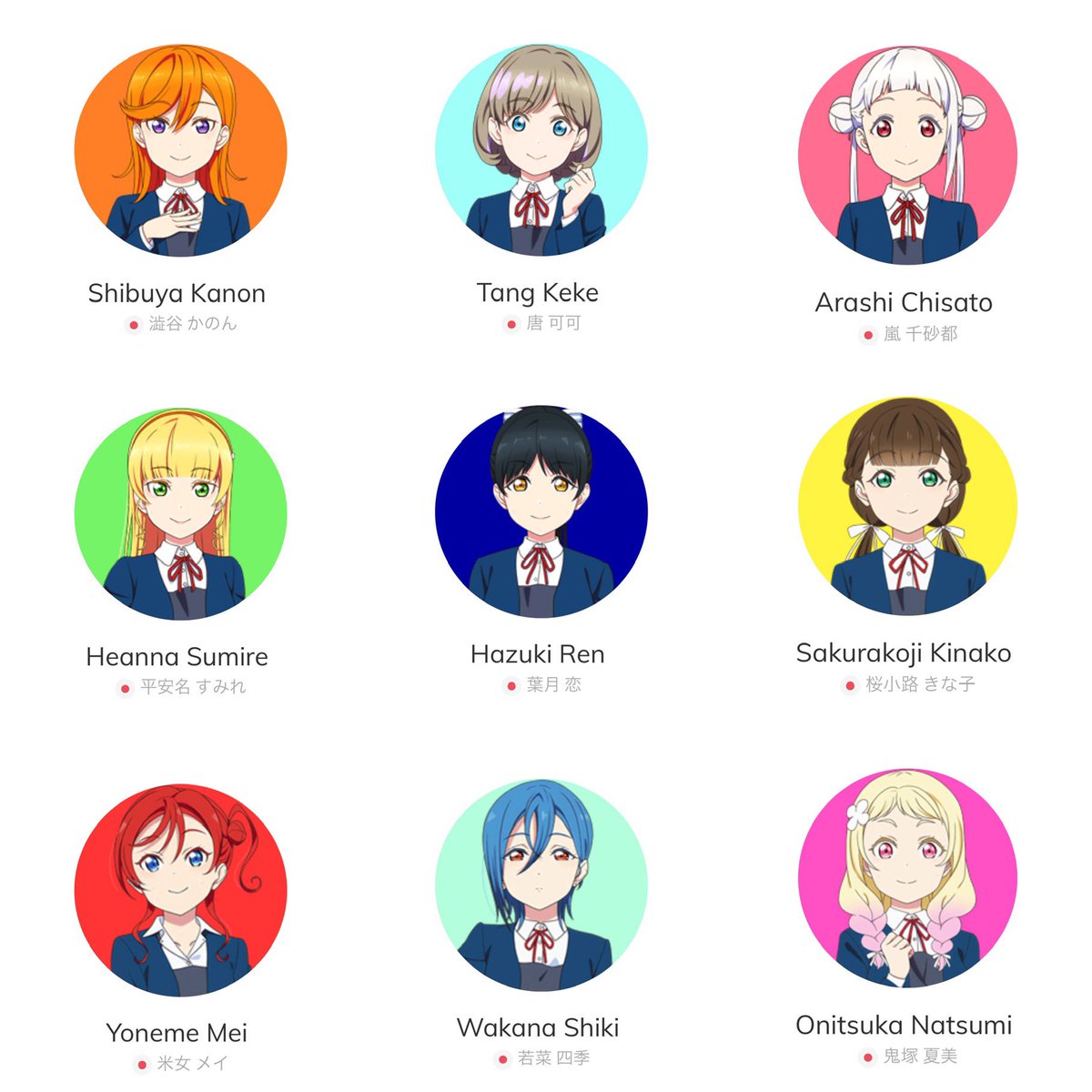 Love Live! 🌼 Idol Story 🎀 on Twitter: "💫 Unit - Liella! (UPDATE) 1st and 2nd Generation members ...