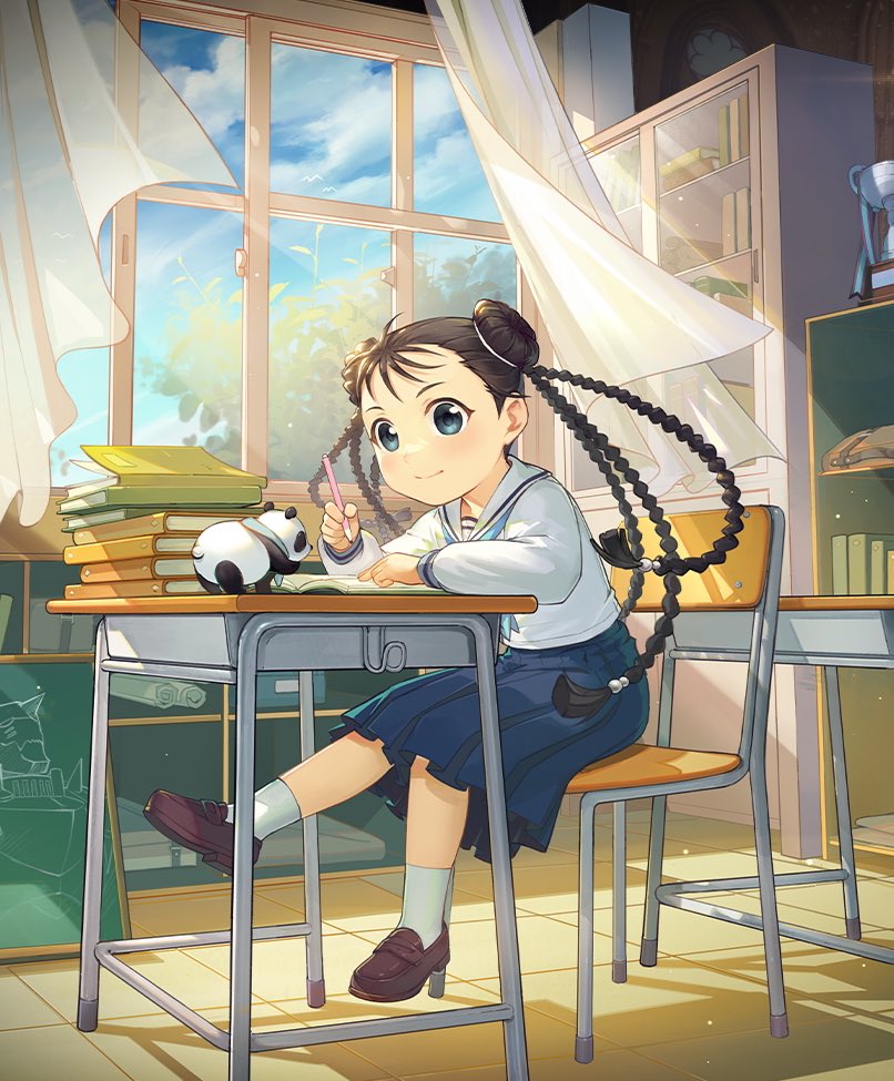 Girl Writing A Letter Anime