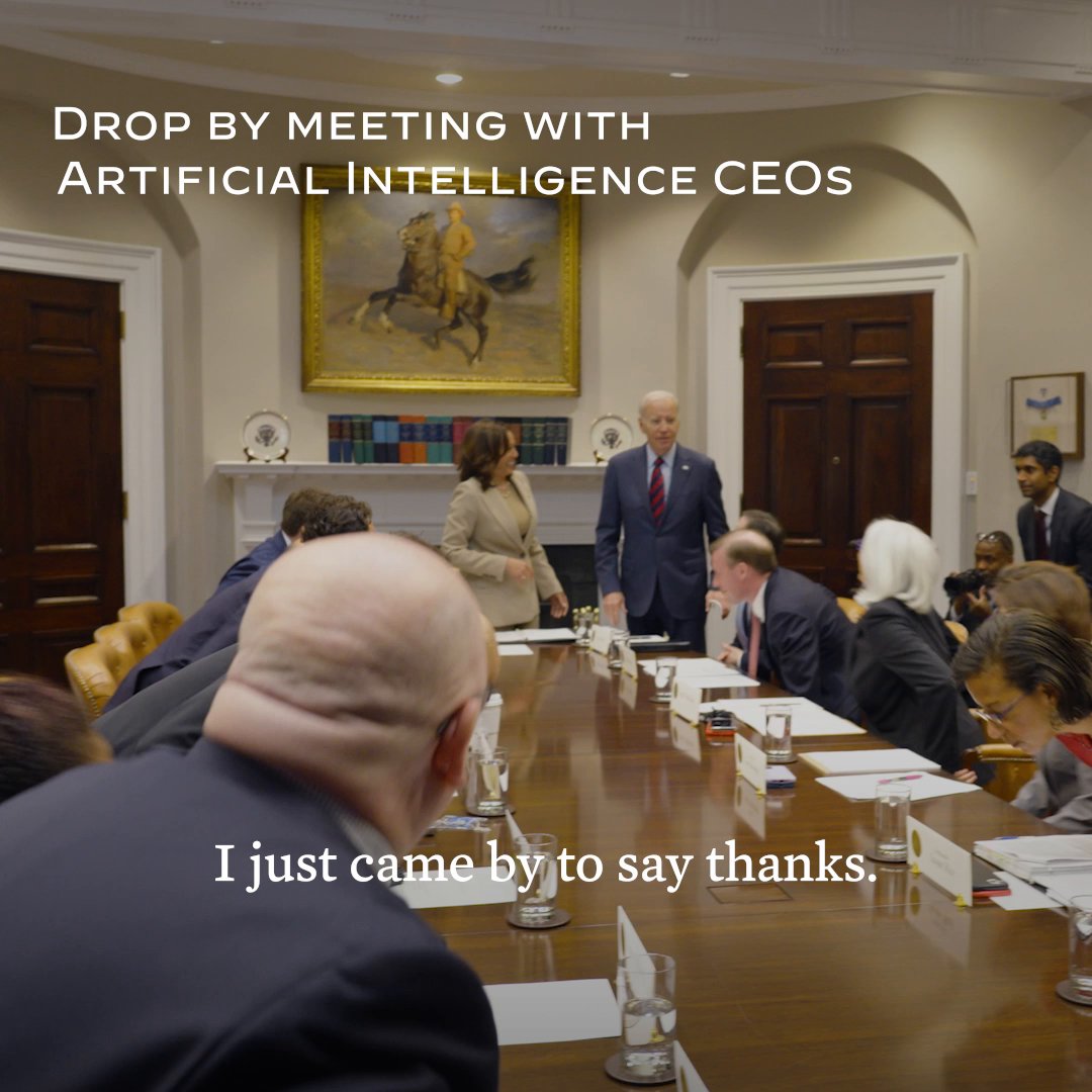 Rowan Cheung on Twitter: "@peterthiel 5. The White House AI risk meeting The US government met ...