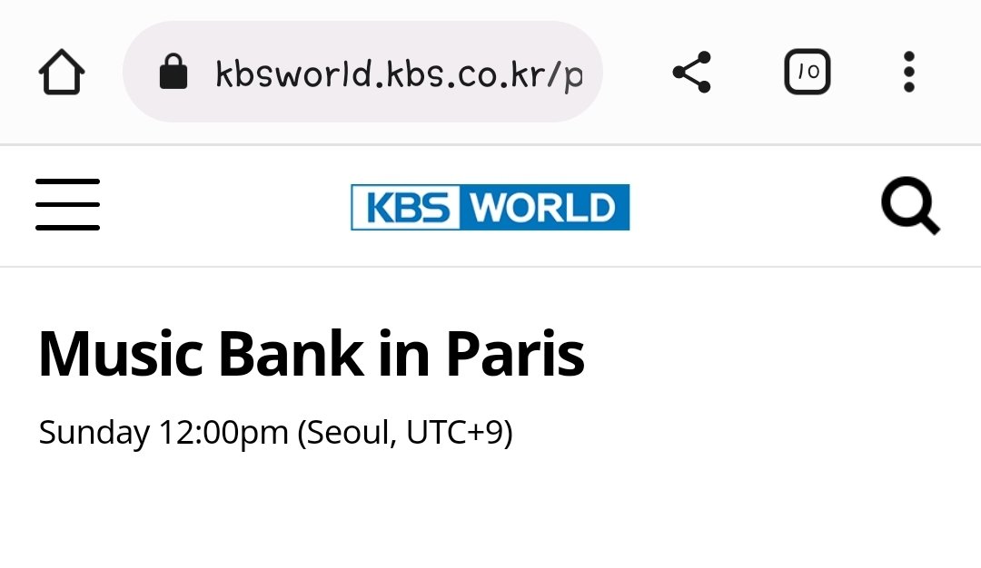 ㅁㅇ┊͙🤎 ₊⋆ on Twitter: "RT @tbznuna: Music Bank in Paris broadcast is set to air on Sunday 5/7th ...